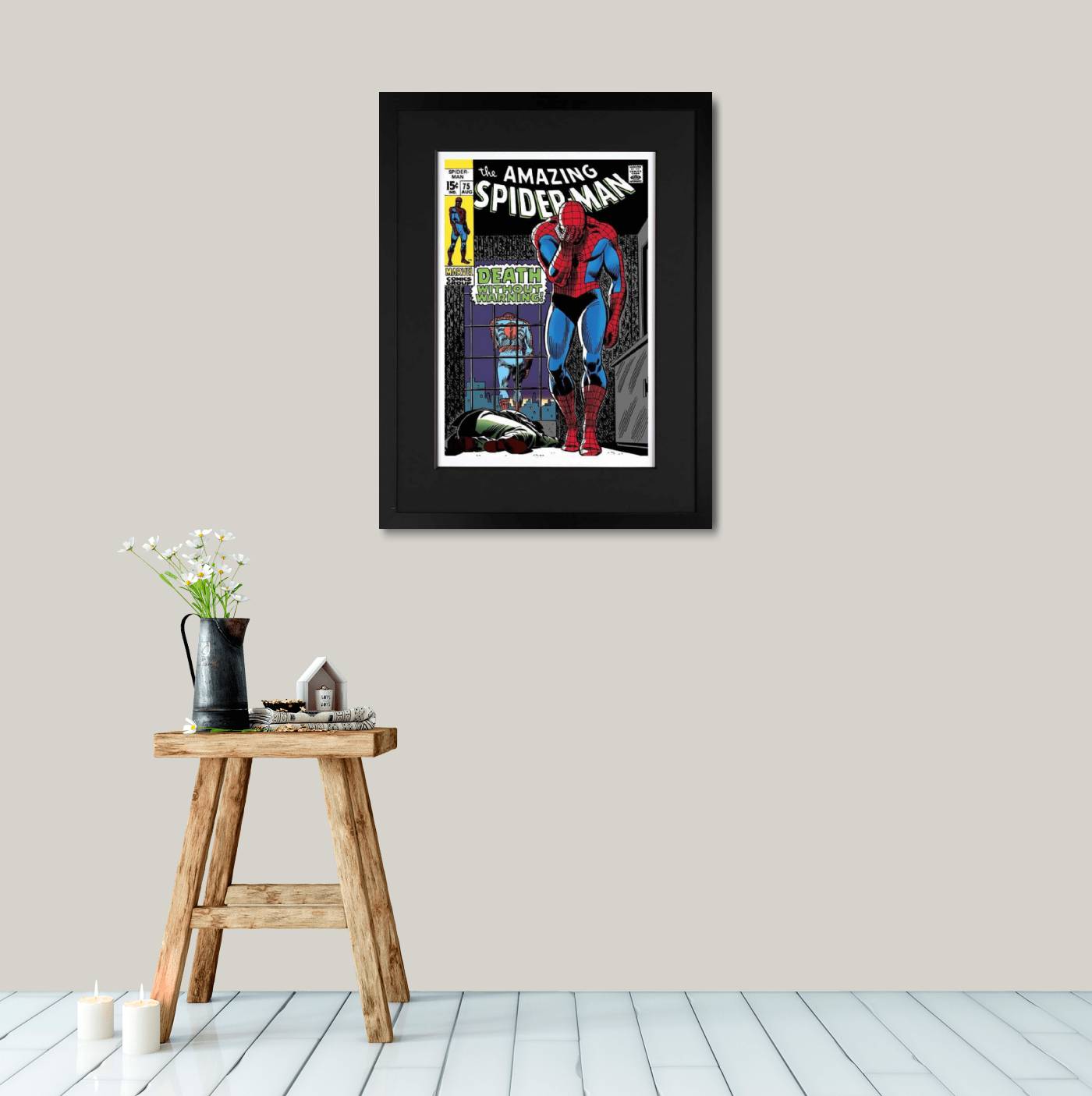 Stan Lee 'The Amazing Spider-Man #75 - Death Without Warning!' Limited Edition Artist Proof ...