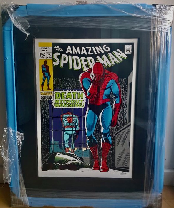 Stan Lee 'The Amazing Spider-Man #75 - Death Without Warning!' Limited Edition Artist Proof ...