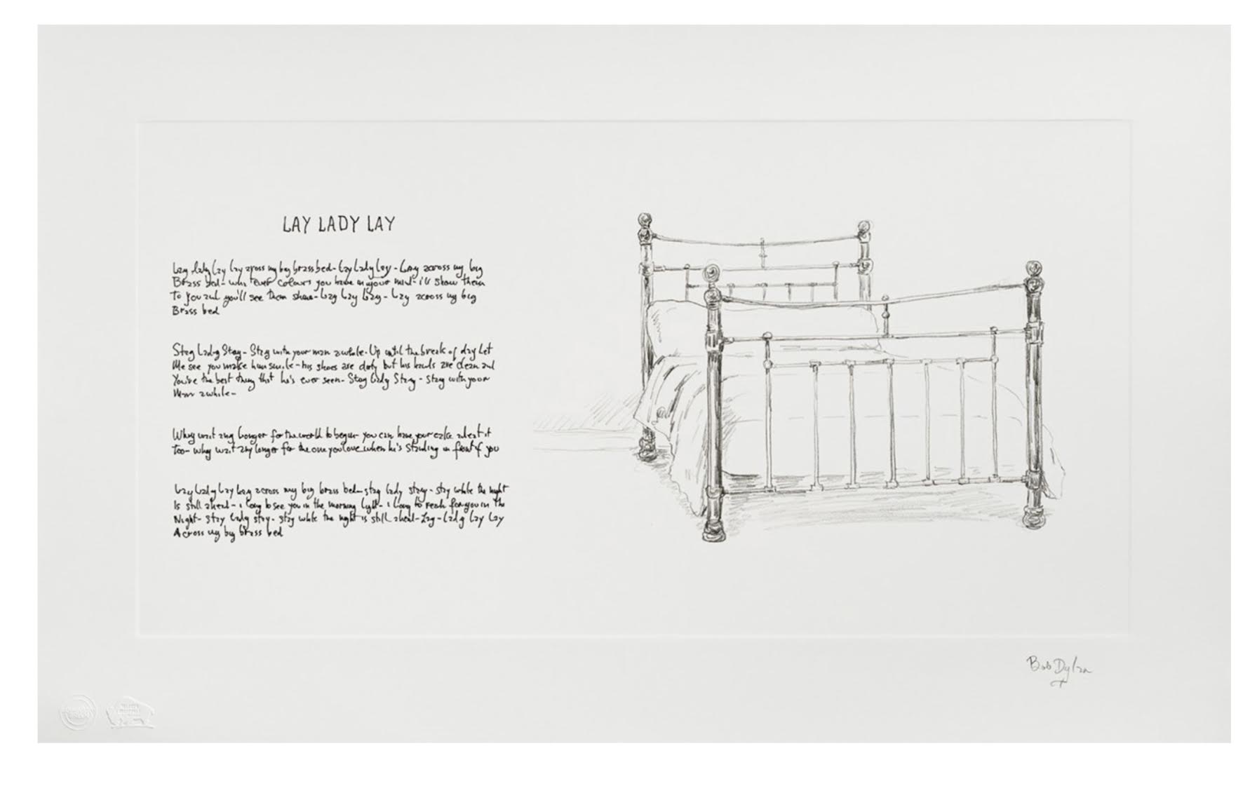Bob Dylan 'Lay, Lady, Lay' Limited Edition - EzelDotz