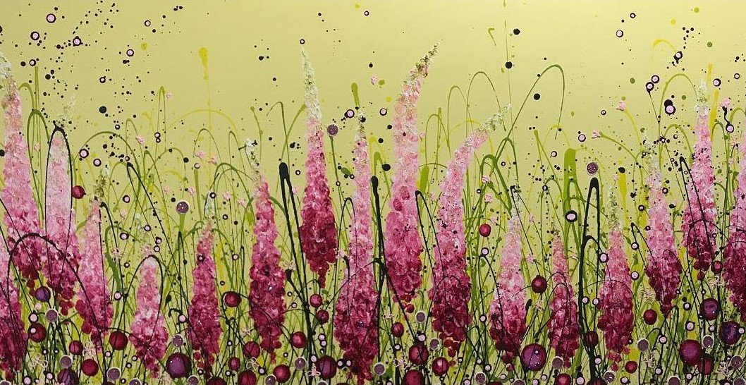 Leanne Christie "Rose Glissade" Original - EzelDotz